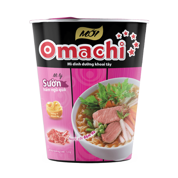 Omachi Potato Instant Noodles - Stewed Ribs with Five Fruits Flavor ...