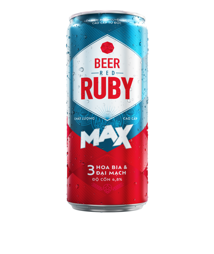 Bia Red Ruby Max - Masan Consumer